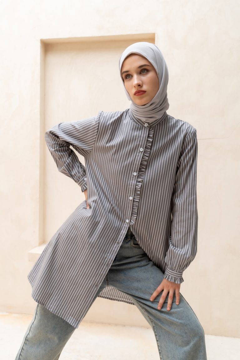 Tunik Lyla Kaluna Grey – kalara.id