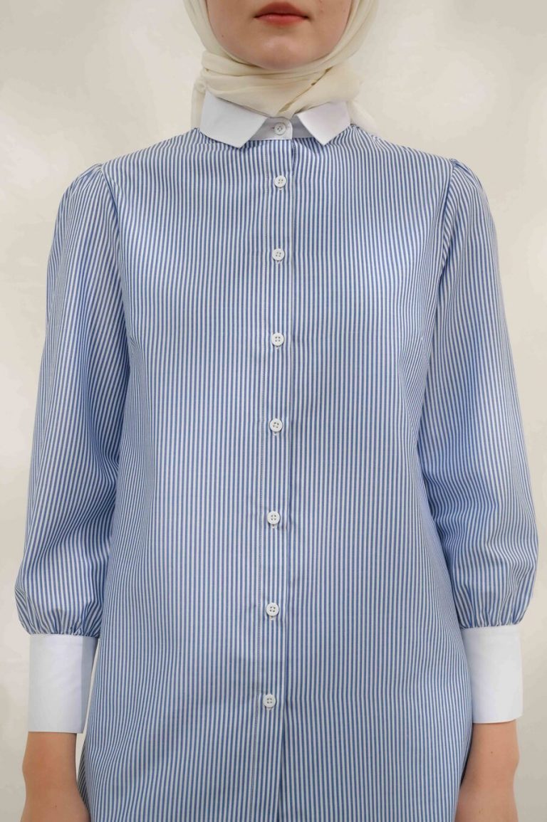 Blus Velya Asna Light Blue – kalara.id