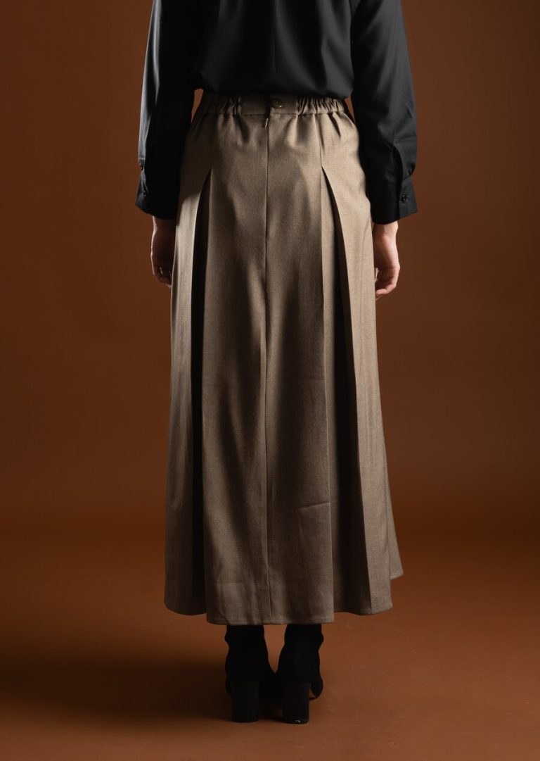 Riva Skirt Alma Ash Brown – kalara.id